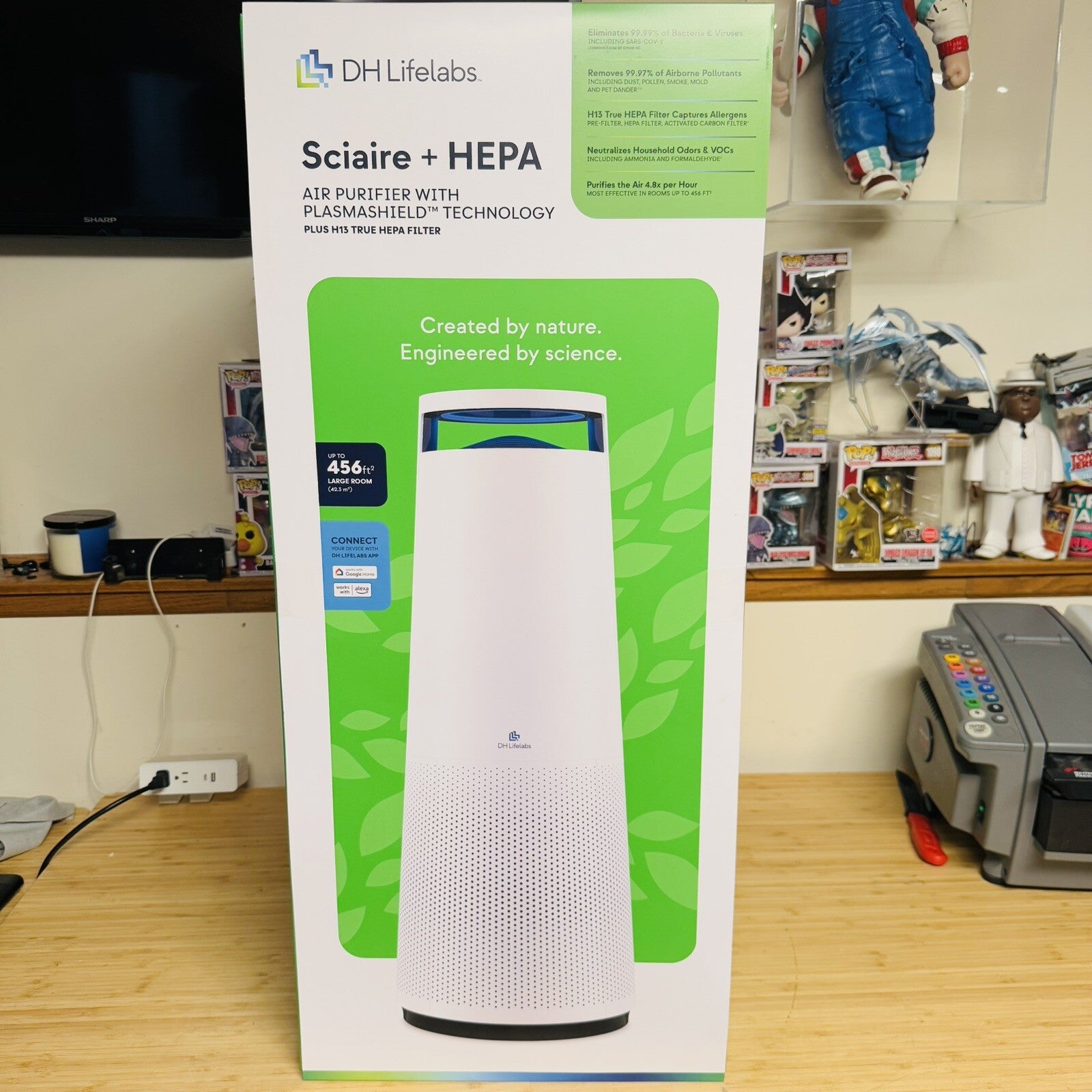 DH Lifelabs Sciaire + HEPA Air Purifier with PlasmaShield Technology ...