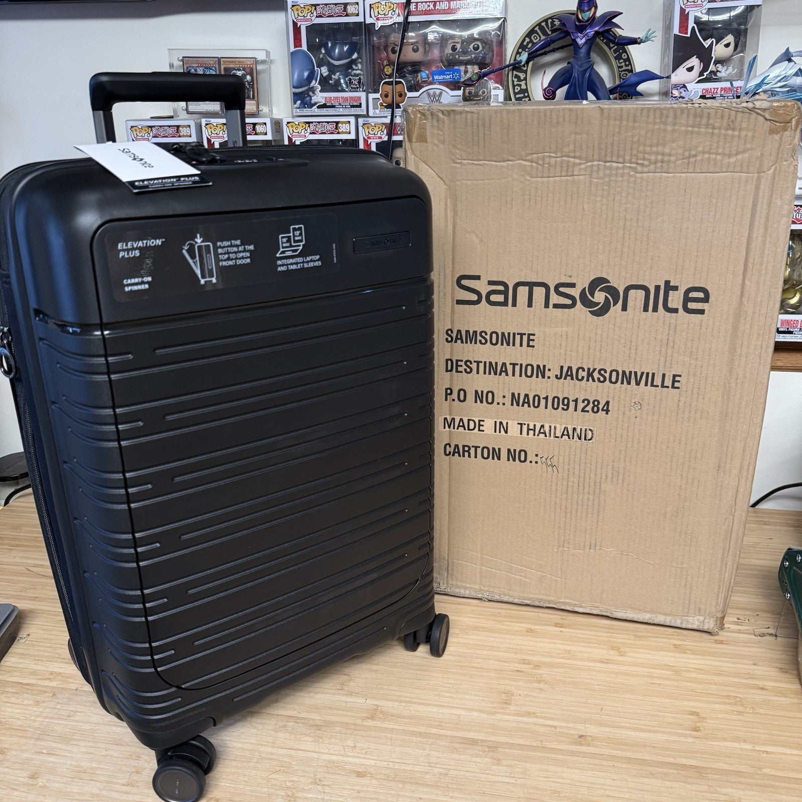 Samsonite Elevation Plus Carry on Spinner 22" Suitcase Black – ShopuCarry