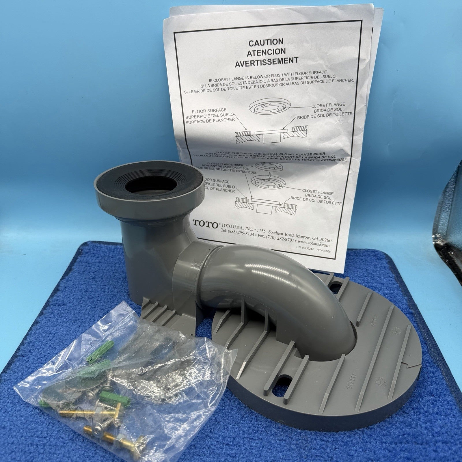 TOTO TSU01W.10R 10-in Unifit Modular Rough Installation Kit Toto Toile ...