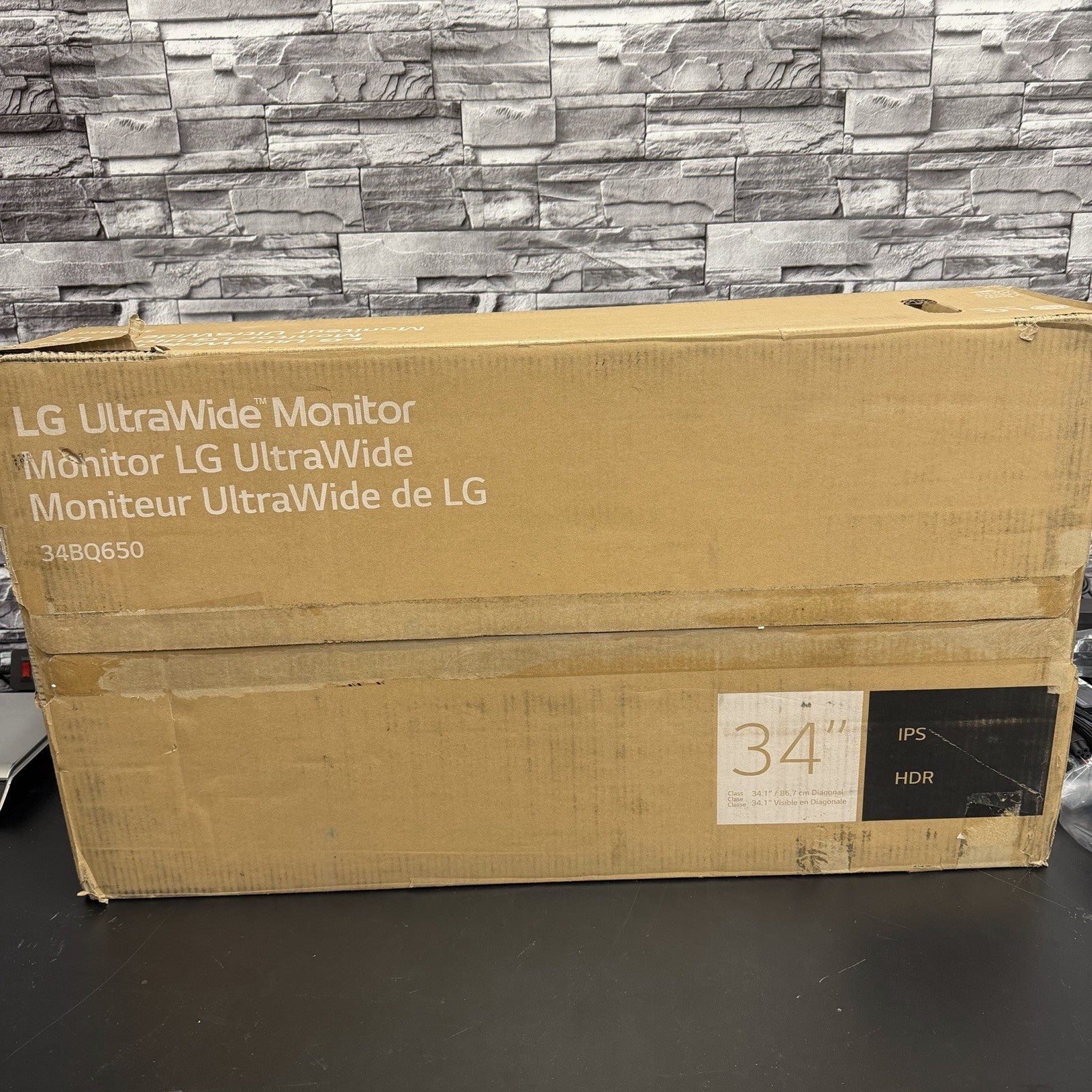 LG UltraWide 34BQ650-W 34" FHD 2560x1080 HDR 100Hz 5ms IPS Monitor ...
