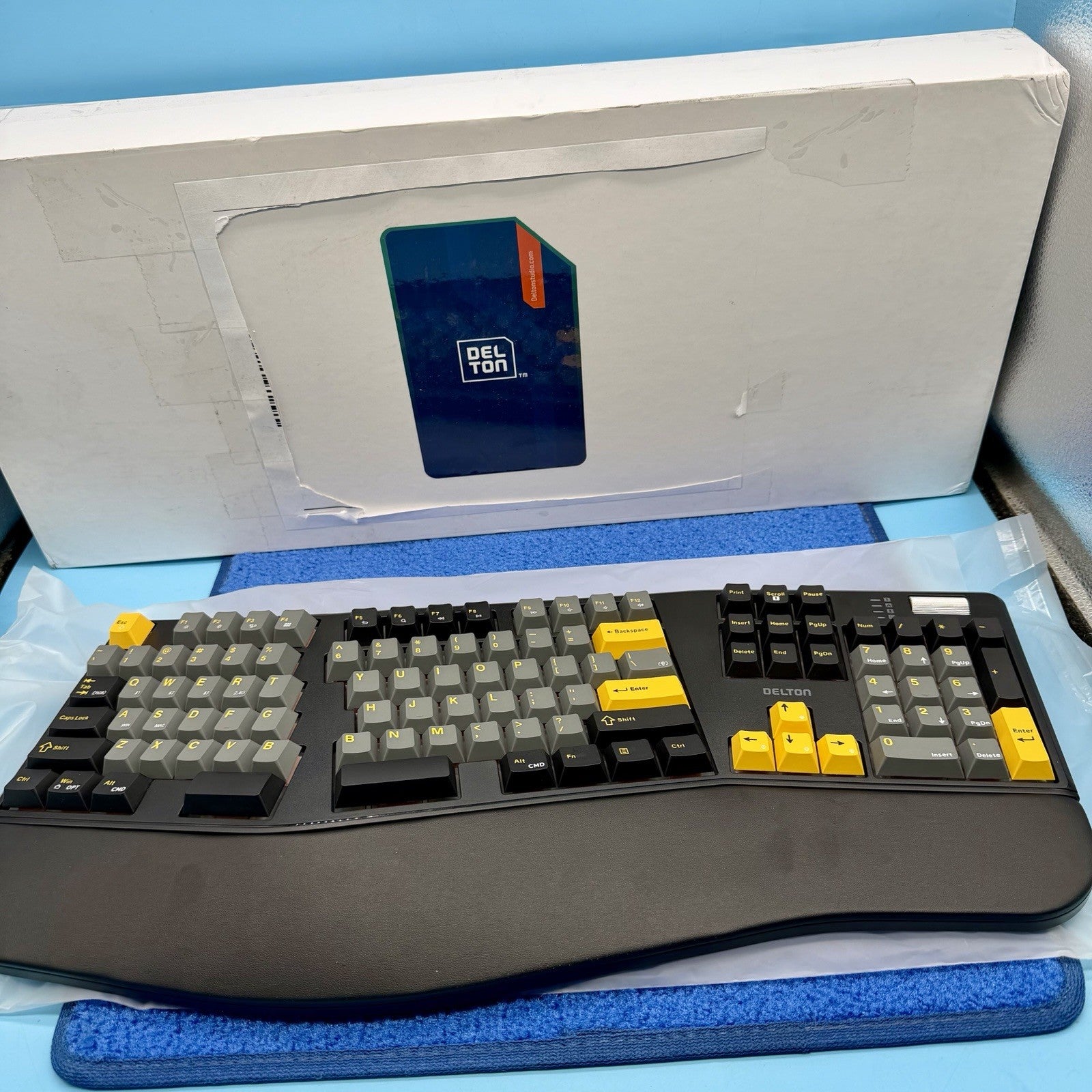 Delton KB450 Wireless Ergonomic Mechanical Keyboard - Black – ShopuCarry