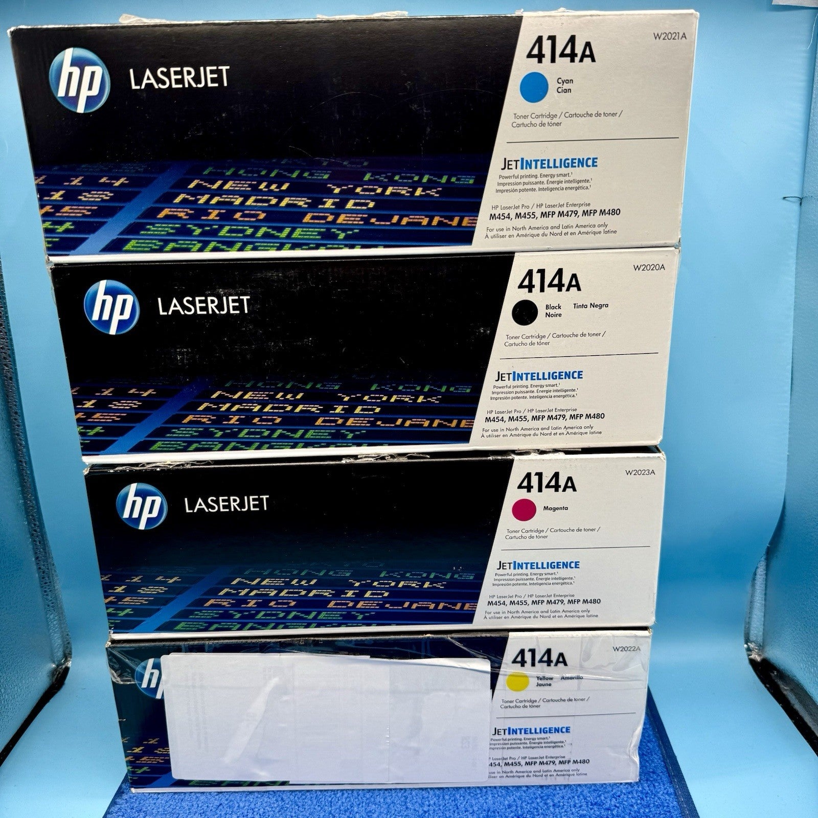 HP 414A Black/Cyan/Magenta/Yellow Standard Yield Toner Cartridge Set ...